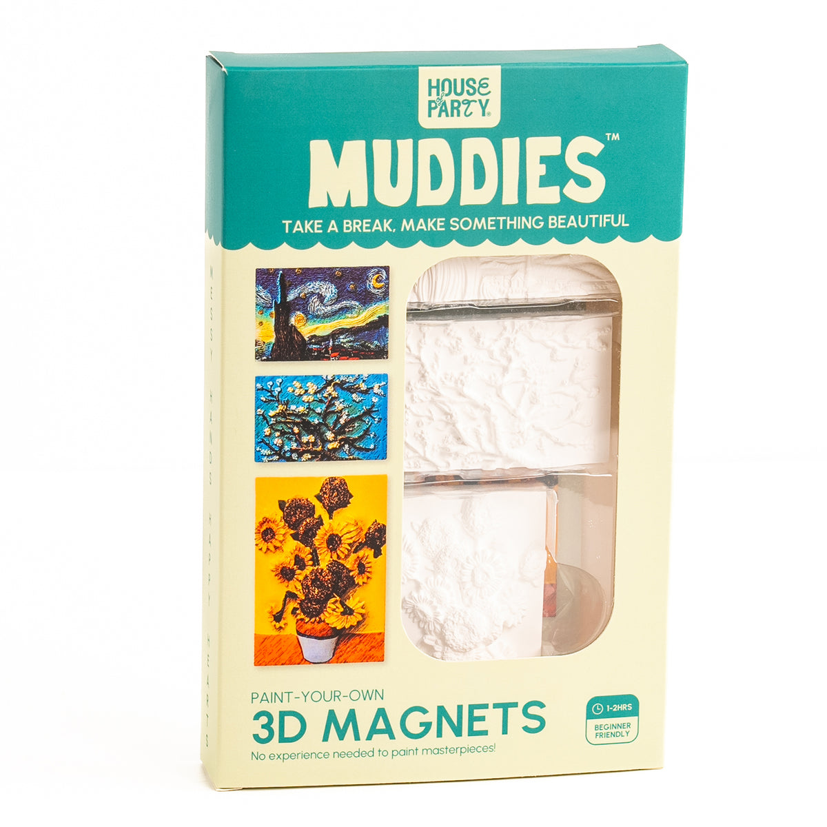 Muddies™ Paint-Your-Own 3D Magnet Art Kit – Van Gogh Edition | DIY Cra ...